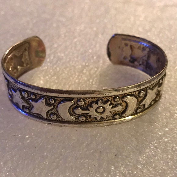 Vintage | Jewelry | Vintage Engraved Silver Cuff | Poshmark